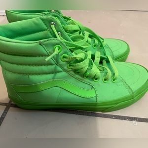 Vans | Shoes | Unisex Neon High Tops Vans | Poshmark